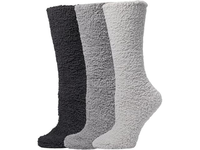 (取寄) ベアフットドリームス レディース コージシック 3-ペア ソック セット Barefoot Dreams women Barefoot Dreams CozyChic 3-Pair Sock Set Silver/Pewter/Carbon