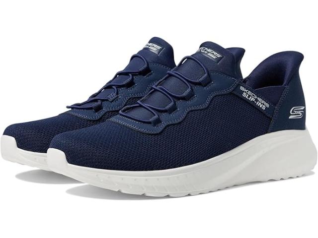 (取寄) ボブス スケッチャーズ メンズ ボブス スクアッド カオス - デイリー ハイプ ハンズ フリー スリップ-インス BOBS from SKECHERS men Bobs Squad Chaos - Daily Hype Hands Free Slip-Ins Navy