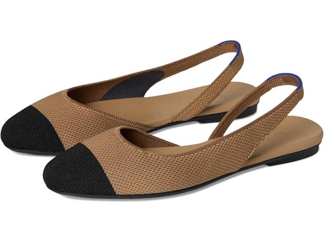 (取寄) レディース ザ アーモンド スリングバック Rothy's women The Almond Slingback Tawny Captoe