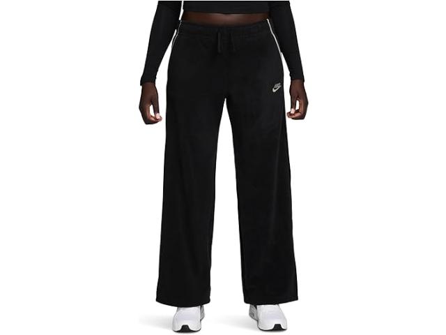 (取寄) ナイキ レディース スポーツウェア クラブ フリース コージー ミッドライズ ワイド パンツ Nike women Sportswear Club Fleece Cozy Mid-Rise Wide Pants Black/College Grey