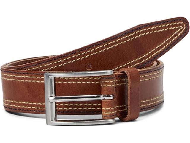 (取寄) ジョンストン&マーフィー メンズ トリプル コントラスト ステッチド ベルト Johnston & Murphy men Johnston & Murphy Triple Contrast Stitched Belt Tan