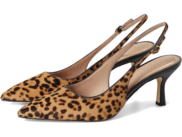 (取寄) コールハーン レディース スリング バック パンプス Cole Haan women Hansell Sling Back Pumps Leopard Print Hair Calf