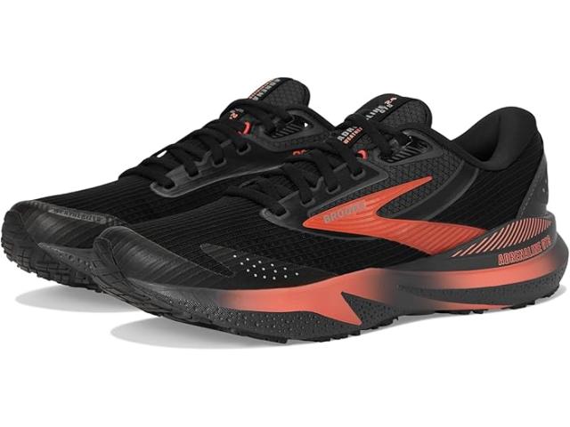 (取寄) ブルックス レディース アドレナリン GTS 24 Brooks women Brooks Adrenaline GTS 24 Weatherized Black/Ebony/Hot Coral