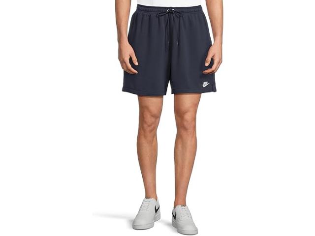 (取寄) ナイキ メンズ クラブ フレンチ テリー フロウ ショーツ Nike men Club French Terry Flow Shorts Obsidian/Obsidian/White