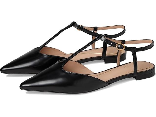 (取寄) コールハーン レディース Tストラップ バレエ フラッツ Cole Haan women Marlah T-Strap Ballet Flats Black Box Leather