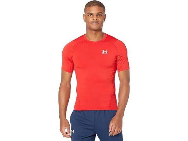 (取寄) アンダーアーマー メンズ ヒートギア アーマー コンプレッション ショート スリーブ Under Armour men Under Armour Heatgear Armour Compression Short Sleeve Red/White