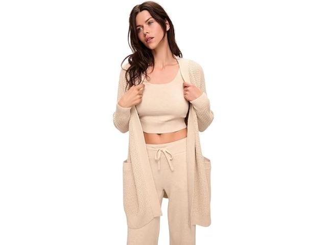 (取寄) エバージェイ レディース リサイクル セーター ショート ラップ Eberjey women Recycled Sweater Short Wrap Oat