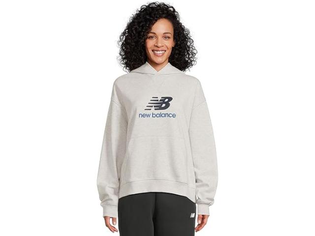 (取寄) ニューバランス レディース アスレチックス フレンチ テリー ロゴ ブーディ New Balance women Athletics French Terry Logo Hoodie Ash Heather