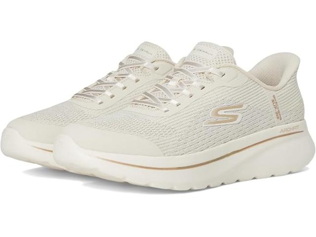 (取寄) スケッチャーズ パフォーマンス レディース ゴー ウォーク アーチ フィット リア ハンズ フリー スリップインズ SKECHERS Performance women Go Walk Arch Fit N-joy Ria Hands Free Slip-ins Natural
