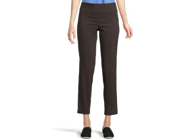 (取寄) エリオット ローレン レディース コントロール ストレッチ プル-オン アンクル パンツ ウィズ バック スリット ディテール Elliott Lauren women Control Stretch Pull-on Ankle Pants With Back Slit Detail Chocolate