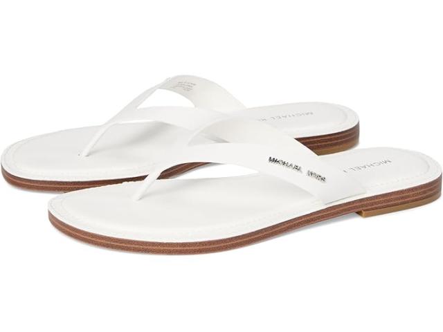 (取寄) マイケルコース レディース ココ フリップ フロップ MICHAEL Michael Kors women Koko Flip Flop Optic White