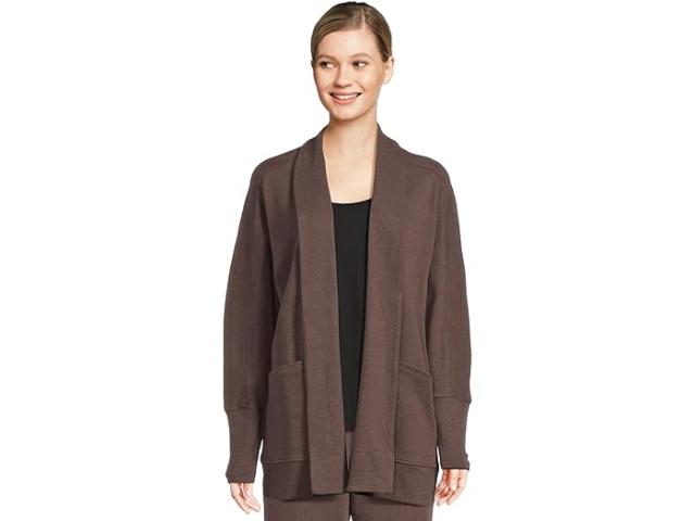 (取寄) パクト レディース エアプレーン ラップ カーディガン PACT women Airplane Wrap Cardigan Chocolate Heather