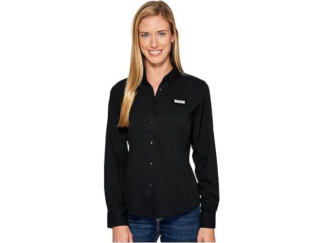 (取寄) コロンビア レディース タミアミ リ ロング スリーブ シャツ Columbia women Tamiami II Long Sleeve Shirt Black 1