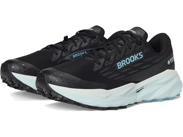 (取寄) ブルックス レディース カスケーディア 19 GTX Brooks women Cascadia 19 GTX Black/Ebony/Blue Flower