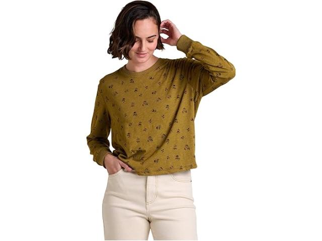 (取寄) トードアンドコー レディース バウンドレス ジャージ ロング スリーブ ティー Toad&Co women Boundless Jersey Long Sleeve Tee Coyote Floral Print