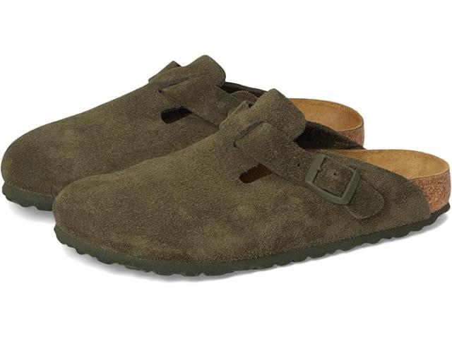 (取寄) ビルケンシュトック レディース ボストン - スエード Birkenstock women Boston - Suede Thyme Suede