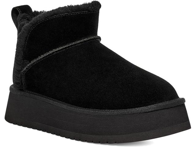 (取寄) クーラブラ アグ レディース クーラ ウルトラ ミニ プラットフォーム Koolaburra by UGG women Koola Ultra Mini Platform Black