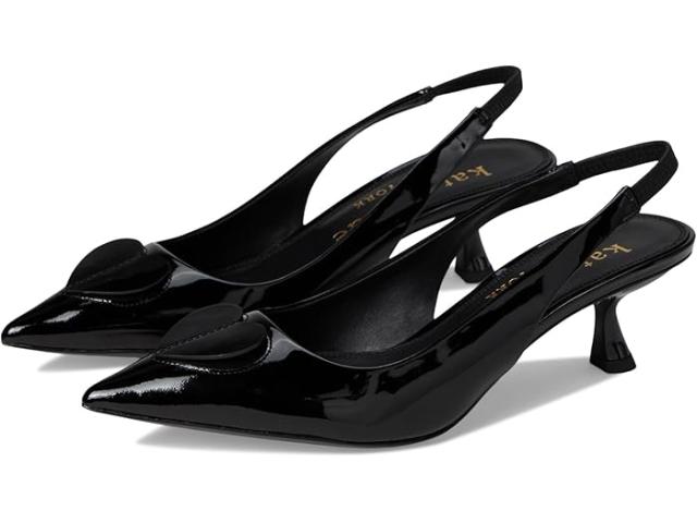 (取寄) ケイトスペード レディース ラバー スリングバック キトン ヒール Kate Spade New York women Lover Slingback Kitten Heel Black