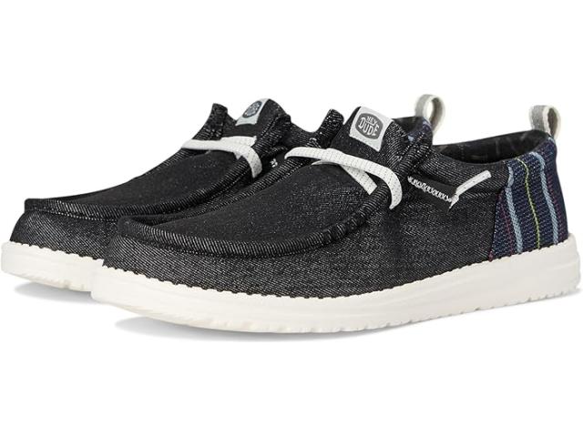 (取寄) ヘイ デュード メンズ ウォーリー ファンク ストライプド デニム Hey Dude men Wally Funk Striped Denim Granite Grey/Multi