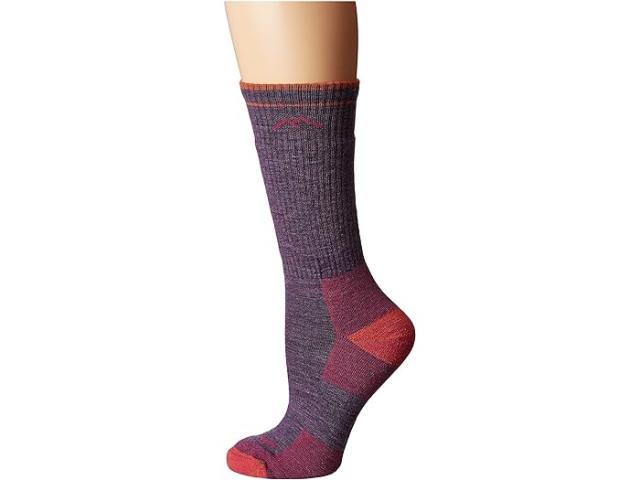 (取寄) ダーンタフバーモント レディース メリノ ウール ブーツ ソックス クッション Darn Tough Vermont women Merino Wool Boot Socks Cushion Plum Heather