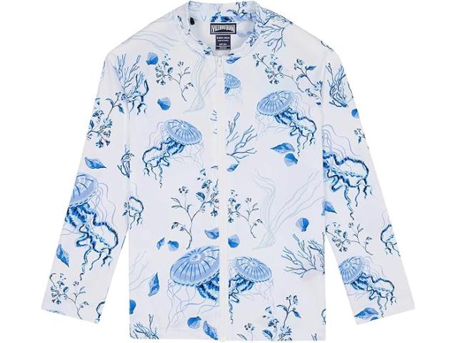 (取寄) ヴィルブレクイン キッズ ガールズ メデューサ アンド シェルズ スイム ジャージ ストレッチ (トドラー/リトル キッド/ビッグ キッド) Vilebrequin Kids girls Medusa & Shells Swim Jersey Stretch (Toddler/Little Kid/Big Kid) Blanc