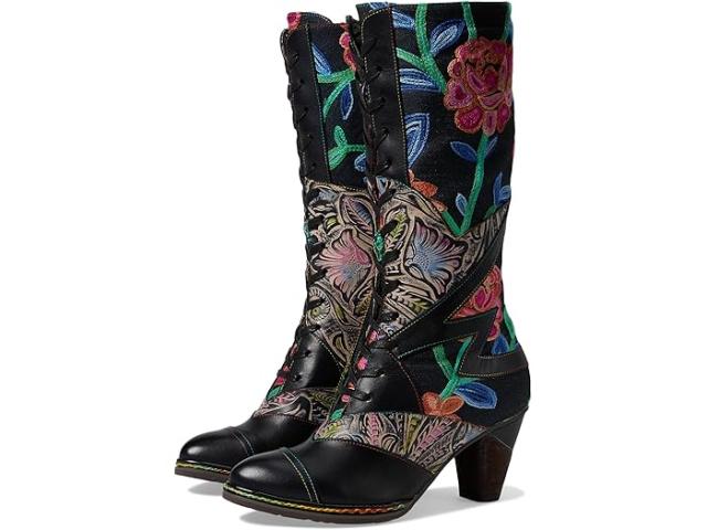 (取寄) ラルティストバイスプリングステップ レディース  L'Artiste by Spring Step women Malagie-Rose Navy Multi