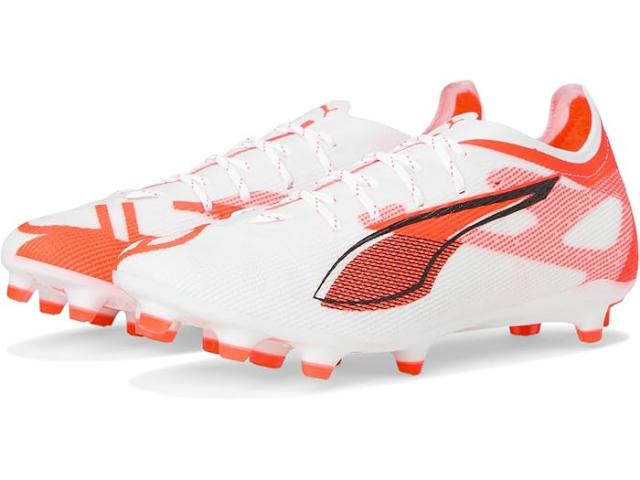 (取寄) プーマ メンズ ウルトラ 5 プロ アーティフィシャル グランド サッカー クリーツ PUMA men Ultra 5 Pro Firm, Artificial Ground Soccer Cleats Puma White-Puma Black-Glowing Red