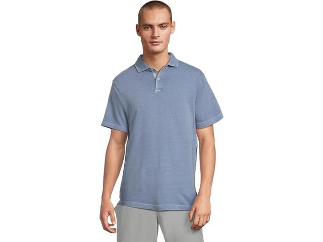 (取寄) ヴィンヤードヴァインズ メンズ リブド-イン ピケ ポロ Vineyard Vines men Lived-in Pique Polo Club Blue