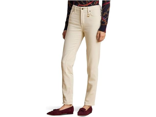 (取寄) ローレン ラルフローレン レディース ハイライズ スキニー アンクル ジーンズ Lauren Ralph Lauren women High-Rise Skinny Ankle Jeans Cream Wash