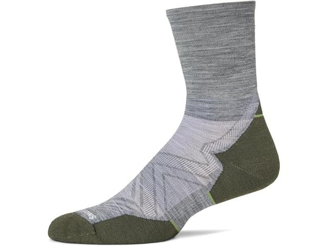 (取寄) スマートウール メンズ ラン ターゲッティド クッション ミッド クルー Smartwool men Run Targeted Cushion Mid Crew Light Gray