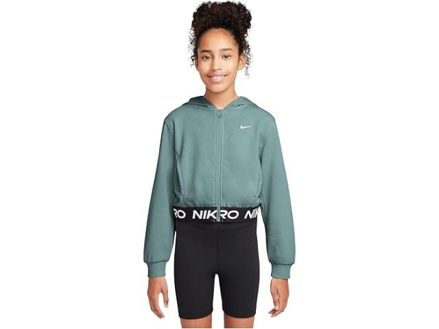 (取寄) ナイキ キッズ レディース プロ フリース ドライ-フィット フル-ジップ ブーディ (ビッグ キッド) Nike Kids women Pro Fleece Dri-fit Full-zip Hoodie (Big Kid) Cannon/Cannon/Black