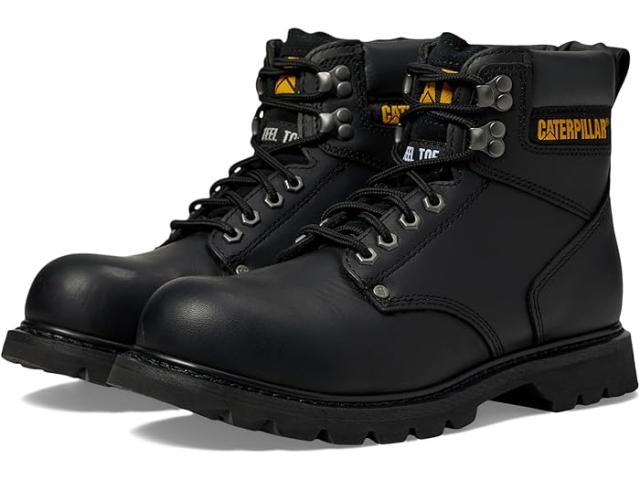 (取寄) キャタピラー メンズ 2nd シフト スティール トゥ Caterpillar men 2nd Shift Steel Toe Black Full Grain