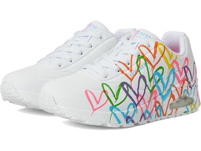 (取寄) スケッチャーズ レディース ジェームス ウノ - ハイライト ラブ SKECHERS women James Goldcrown: Uno - Highlight Love White Multi
