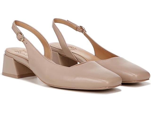(取寄) ナチュラライザー レディース ジェイラ ロー ヒール スリングバック ドレス シューズ Naturalizer women Jayla Low Heel Slingback Dress Shoes Warm Fawn Tan Leather