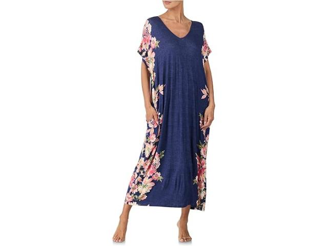 (取寄) トミーバハマ レディース カフタン  Bahama women Caftan Navy Floral