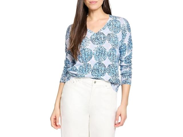 (取寄) ニックゾー レディース サンド ダラー スーパーソフト セーター NIC+ZOE women Sand Dollar Supersoft Sweater Blue Multi