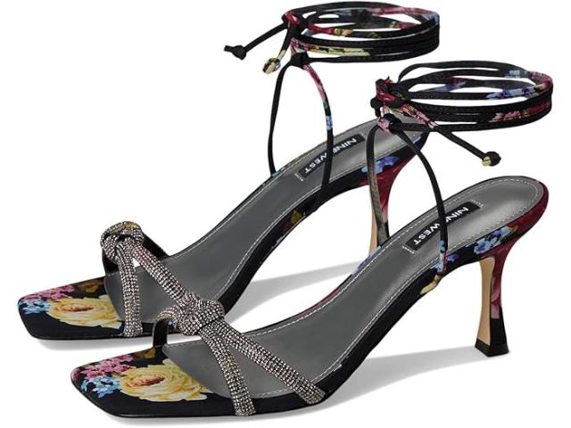 (取寄) ナインウエスト レディース  Nine West women Raqchel Black Scattered Rose Multi