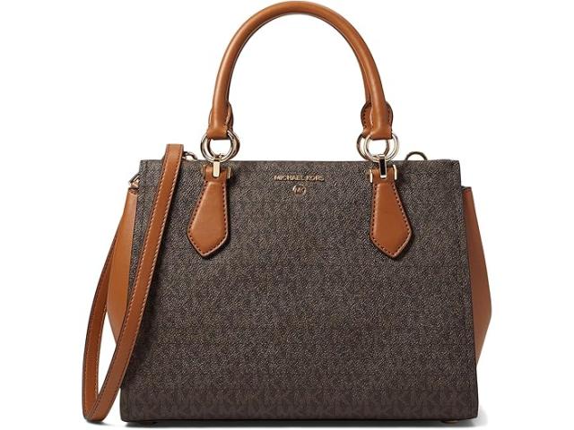 (取寄) マイケルコース レディース マリリン ミディアム サッチェル MICHAEL Michael Kors women MICHAEL Michael Kors Marilyn Medium Satchel Brown/Acorn