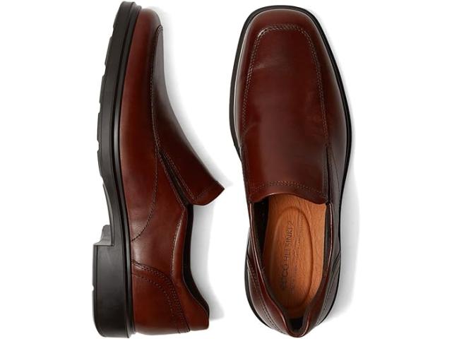 (取寄) エコー メンズ ヘルシンキ 2.0 エプロン トゥ スリッポン ECCO men Helsinki 2.0 Apron Toe Slip-On Cognac