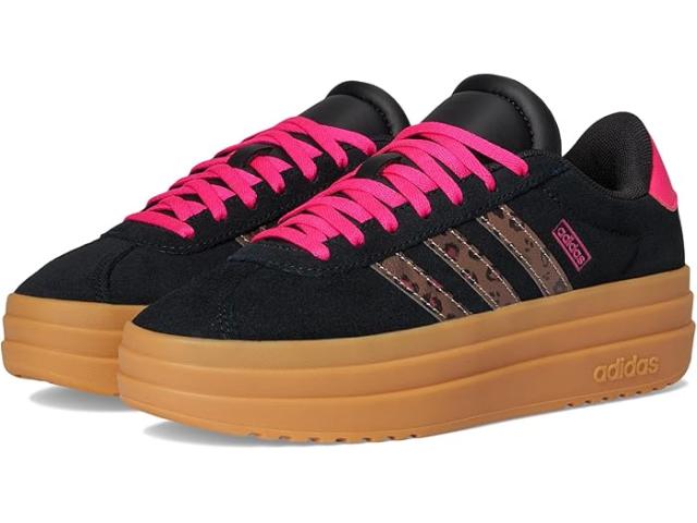(取寄) アディダス キッズ Vl コート ボールド シューズ adidas Kids VL Court Bold Shoes Black/Wonder Beige/Shock Pink