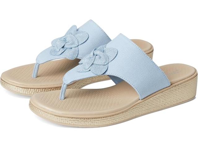 (取寄) ライフストライド レディース ブルーム トングス LifeStride women Bloom Thongs Skyway Blue Linen Fabric