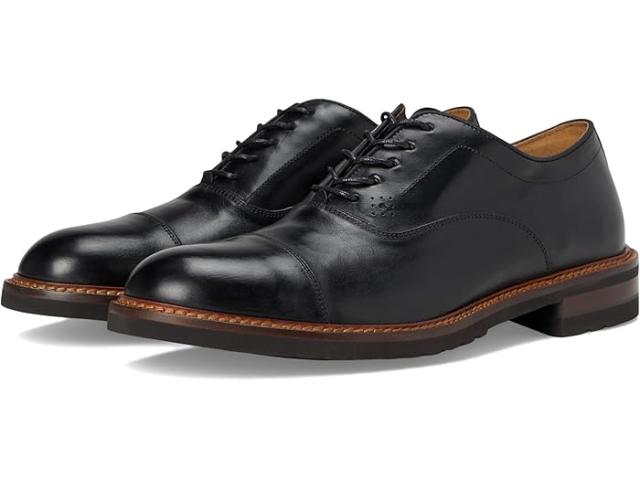 (取寄) ジョンストン&マーフィー コレクション メンズ ハートフォード キャップ トゥ Johnston & Murphy Collection men Hartford Cap Toe Black Italian Calfskin