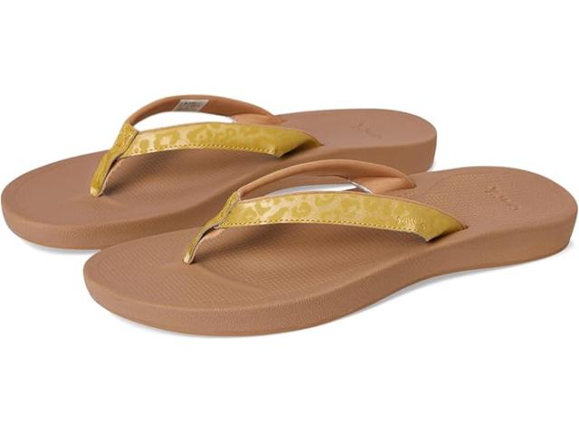 (取寄) サヌーク レディース コズミック ショアーズ レオパード Sanuk women Cosmic Shores Leopard Gold