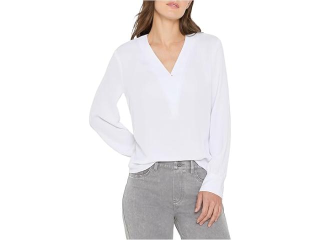 (取寄) ニックゾー レディース ダウンタウン V-ネック トップ NIC+ZOE women Downtown V-neck Top Paper White