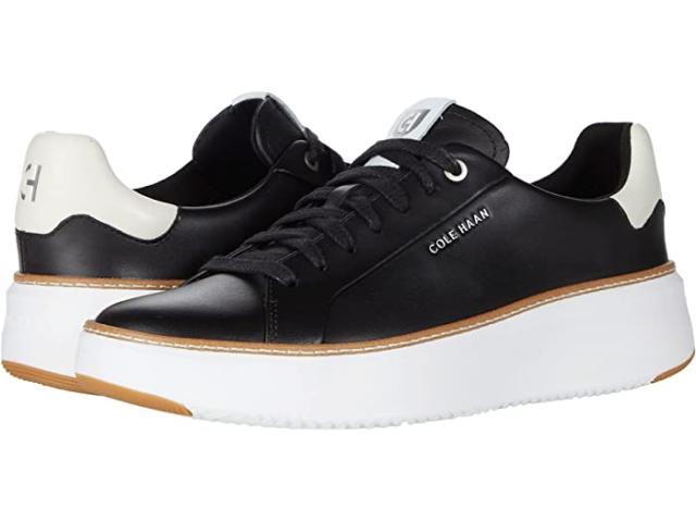 (取寄) コールハーン レディース グランドプロ トップスピン スニーカー Cole Haan women  GrandPro TopSpin Sneaker Black/White Leather