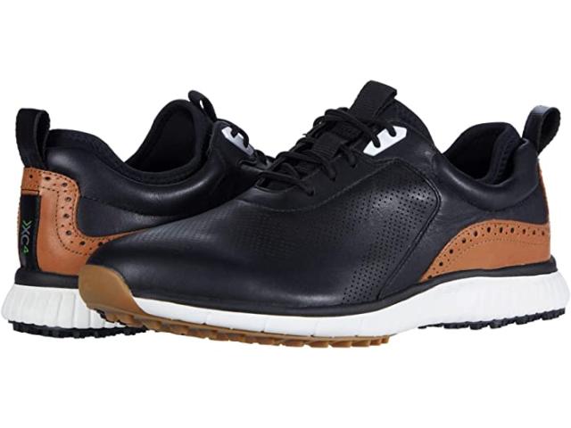 (取寄) ジョンストン&マーフィー メンズ ウォータープルーフ XC4 ゴルフ H1-ラックス ハイブリット スニーカー Johnston & Murphy men  Waterproof XC4 Golf H1-Luxe Hybrid Sneaker Black Waterproof Full Grain