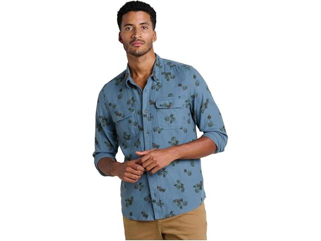 (取寄) トードアンドコー メンズ クリークウォーター ロング スリーブ シャツ Toad&Co men Creekwater Long Sleeve Shirt Ink Pinecone Print