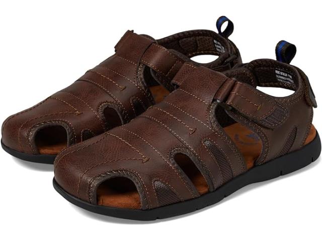 (取寄) ナン ブッシュ メンズ リオ グランデ フィッシャーマン クローズド トゥ サンダル Nunn Bush men Nunn Bush Rio Grande Fisherman Closed Toe Sandal Brown 1