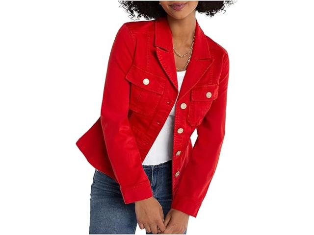 (取寄) リバプールロサンゼルス レディース ペプラム ジャケット ウィズ タブ ディテール Liverpool Los Angeles women Peplum Jacket With Tab Detail Fire Brick