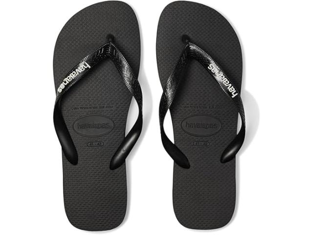 (取寄) ハワイアナス メンズ ロゴ サンダル Havaianas men Logo Filete Sandals Black/White/Black